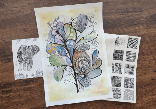 Private Zentangle & Zendoodle Class | skilldeer