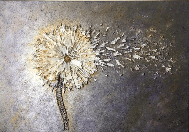 Recycling Material into Mosaic Art in Canvass | skilldeer