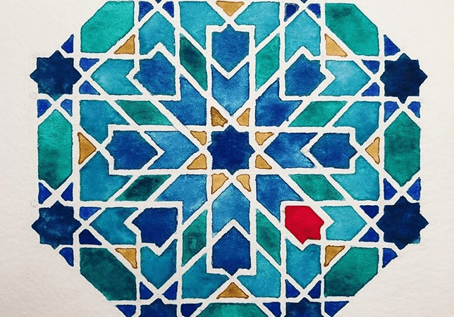 Draw Islamic Geometry Art | skilldeer