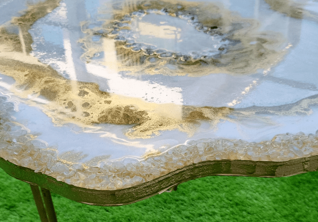 Private Resin Geode Table Workshop | skilldeer